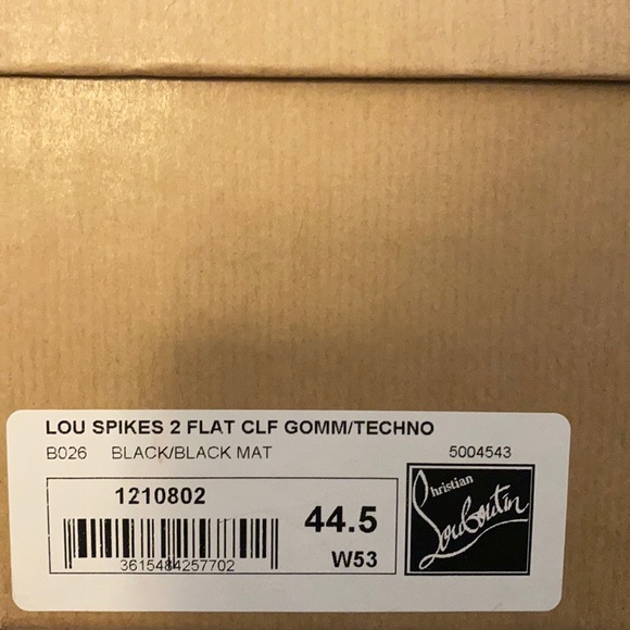 Christian Louboutin | Shoes | Lou Spikes 2 Flat Clf | Poshmark